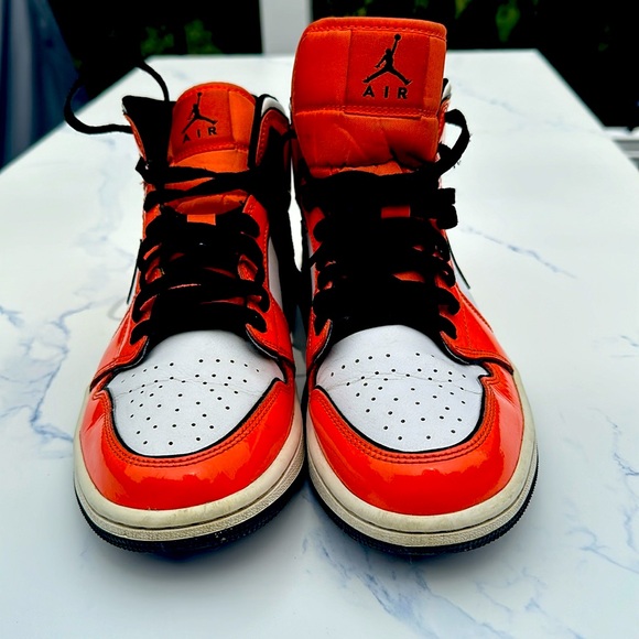 Jordan | Shoes | Jordan Whiteblackpeach Color Patent Leather | Poshmark